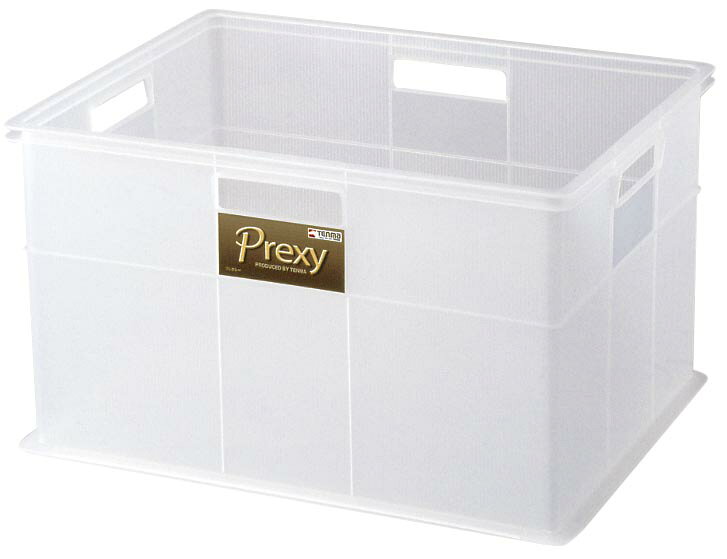 型番PREXY-M 商品説明●前後左右4ヵ所に持ち手が付いています。 ●積み重ねて使用できます。 ●カラーボックスにピッタリ収納できるサイズです。