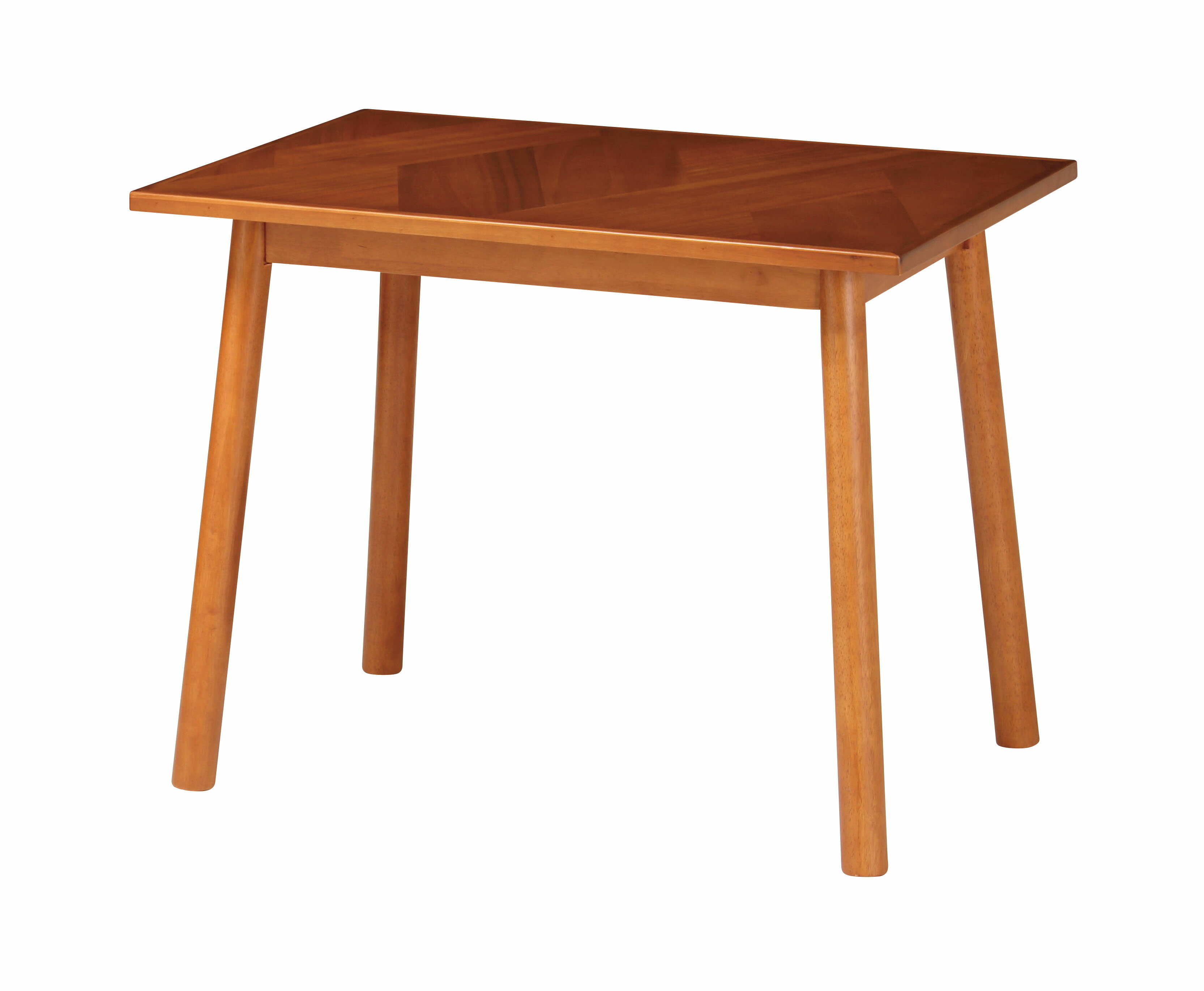 型番HENTDT90 商品説明天板：MDF(21厚)アカシア突板エッジ天然木ポリウレタン塗装 脚：天然木(ラバーウッドφ45)ポリウレタン塗装 ●天然木の為、天板の色・柄には個体差があります。 仕様W900×D600×H680