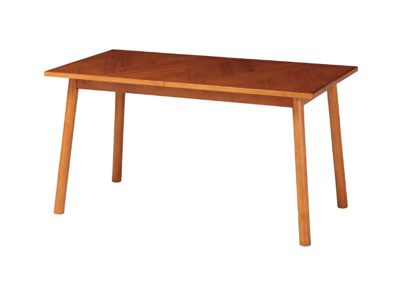 型番HENTDT130 商品説明天板：MDF(21厚)アカシア突板エッジ天然木ポリウレタン塗装 脚：天然木(ラバーウッドφ45)ポリウレタン塗装 ●天然木の為、天板の色・柄には個体差があります。 仕様W1300×D700×H680