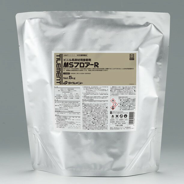型番 MSfloor-R 商品説明 リフォームフロアーの専用接着剤。 寸法 重量 5／袋 補足事項