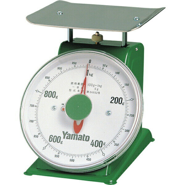 型番304503 商品説明使用範囲：100g~2kg目量：10g本体寸法：160×219×高さ213mm載皿寸法：160×160mmカラー：グリーン目盛板外径：166mm自重：1.5kg