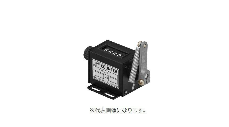 型番RS-204-5-2 商品説明【特長】 ●傾斜往復運動で数字が1進するラチェット式カウンタ ●レバー・スプリング付属 【仕様】 ●種類：ラチェット式トータルカウンタ ●桁数：5 ●文字高：4.4mm ●表示数字　色：黒地白文字 ●駆動方...