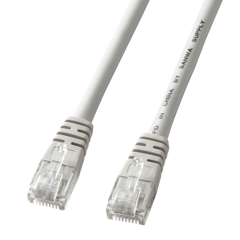 型番KB-T5Y-20CN 商品説明【特長】 柔らかく、取り回しが楽な｢より線｣使用の高品質エンハンスドカテゴリ5LANケーブル 柔らかく、取り回しが楽な「より線」仕様のカテゴリ5e準拠のクロスLANケーブルです。 伝送速度1000Mbps...