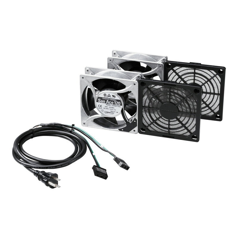 型番CP-FANS38-2 商品説明【特長】 放熱ファン CPシリーズなどの追加用のファンとして使えます。 1つのプラグで2台のファンをつなげる、2股電源ケーブルが付属しています。 山洋電気製のファンです。 ＜ご注意＞ 屋内のみでお使いくだ...