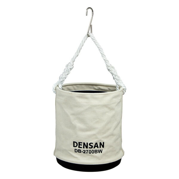 型番DB-2700BW 商品説明【特長】 ハードな現場での使用に耐える、自立タイプの電工バケツ 自立ガイド板内蔵で型くずれしにくくしっかり自立 底部はプラスチック製、頑丈で水にも強い ロープは丈夫なポリエステル製 ボディは厚手の帆布を採用 ...