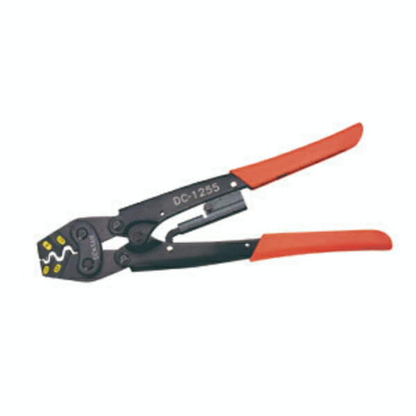型番DC-1255 商品説明【特長】 3.5mm2 が圧着OK ! 裸端子PBスリーブ用 使用範囲：1.25、 2、 3.5、 5.5 mm2 圧着マーク 【仕様】 全長：200mm 質量：232g 梱包仕様：個装梱包ブリスター 台紙 個装...