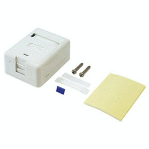 型番LMBOX-1KS 商品説明【特長】 カテゴリー5e対応マウントボックス（1個口 シールド ジャック付） シールド付LANケーブルに対応 T568A/T568B(RJ45) シールドケーブル対応キーストンジャック1個付 ほこり防止シャッ...