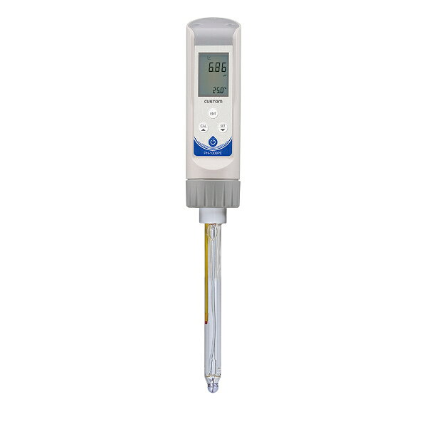 型番PHB-1015PE 特徴【特長】 オーガニック用センサーが付属。有機溶液（Organic solution）で水分量の少ない（50％未満）物質の測定に適しています。 大型液晶によりpH値、温度を同時表示。 IP67の防塵、防水耐性。 ...