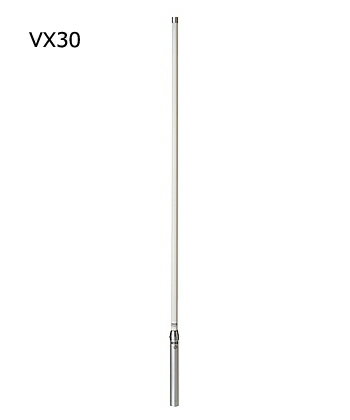 第一電波工業(DIAMOND) 144/430MHz帯高利得2バンド ノンラジアルアンテナ VX30(VX-30) レピーター対応型・グラスファイバー製 ●利得:2.15dBi(144MHz)、5.5dBi(430MHz) ●耐入力:150...