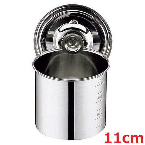 商品情報商品番号：8378200商品名：キッチンポット 目盛付 11cm(手無) 18ー8 UKメーカー：EBM寸法/容量/重量：××110mm / 容量：1.0L / 重量：-その他：8?30cm：板厚0.6mm配送料について【ご注意】画...