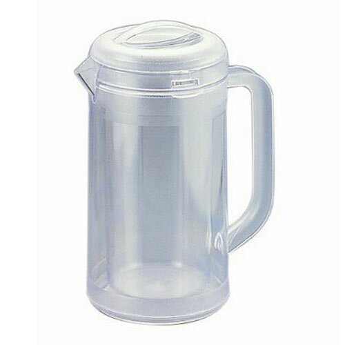 商品情報商品番号：8640800商品名：ノンウェットピッチャー 17L 二重構造 クリアー BKメーカー：EBM寸法：130×195×275mm容量：1.7L その他：二重構造で結露を防止します。※ 冷たいもの専用です。熱いものは入れないで...