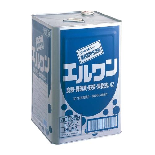 商品情報商品名：ライオン 中性洗剤 エルワン 18Lメーカー：寸法：お届け数(合計)：1内容積または内容量：18L[特記事項]使用量(目安)：水1Lに対し1.7ml●洗浄力が高く、泡ぎれが速い●食器・調理器具の油汚れや、野菜・果物の雑菌をす...