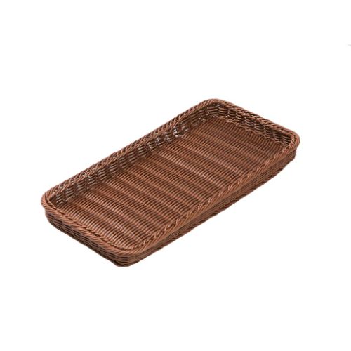 商品情報商品コード：aa1-0333470商品名：PPラタン ベーカリーバスケット 薄型20型 ブラウン BB-4020-BR寸法：幅400mm×奥行200mm×高さ35mmお届け数(合計)：1[特記事項]ご注意ステンレスワイヤー補強入り配...