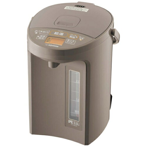 ■商品説明■商品名：象印 VE電気まほうびん 優湯生 CV-GC30メーカー品番：5489360お届け数：1外寸(mm)：幅:220×奥行:295×高さ:300重量：3kg材質：ポリプロピレン、ステンレス+フッ素消費電力：905W電源：単相...