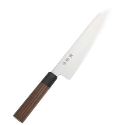 商品情報商品名：堺菊守(モリブデン鋼)和式 紫檀柄 切付牛刀 30cm寸法：長さ:450・背厚:3.0・刃渡:300送料区分：送料無料お届け数（合計）：1重量：.26500000000000001材質・素材：ハイカーボン特殊ステンレス鋼商品...
