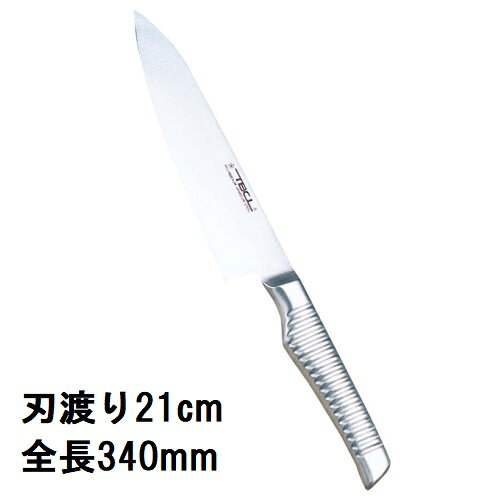 商品情報商品名：TBCL オールステンレス庖丁シリーズ 牛刀 21cm幅×奥行×高さ(mm)：340×-×メーカー：[特記事項]背厚：1.8江戸時代の刀匠、善定藤原兼次に由来する関兼次刃物株式会社との共同開発により料理庖丁を完成。刀身をハン...