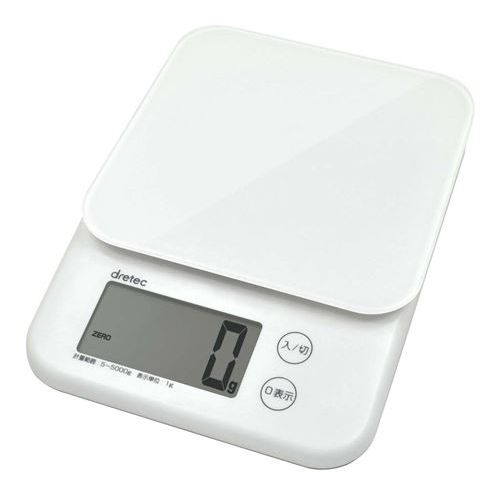 商品情報商品コード：aa1-3103200商品名：デジタルスケール「バルケット」5kg KS-513WT寸法：幅180奥行130高さ31型式：KS-513WTお届け数(合計)：1電源：単4乾電池2本付重量：5kg[特記事項]ひょう量：5kg...
