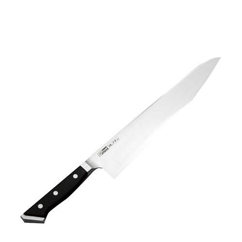 商品情報商品名：グレステン Wタイプ 牛刀 730WK 30cmメーカー型番：0592900JANコード：4562207324694入り数：1サイズ(外寸mm)：445サイズ(内寸mm)：-重量：345g材質：グレステン鋼刃渡り：30cm商...