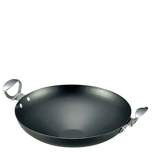 商品情報商品名：K 鉄 中華両手鍋 27cmメーカー型番：5744700JANコード：4954057128278入り数：1サイズ(外形寸法mm)：-サイズ(内形寸法mm)：27cm 深さ：75重量：1150g材質：鉄商品について●取手リベッ...