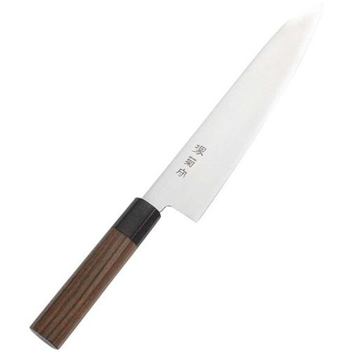 商品情報商品名：堺菊守(モリブデン鋼)和式 ウォールナット柄 切付牛刀 21cmメーカー型番：8500600JANコード：4582226902178入り数：1サイズ(外寸mm)：全長：350サイズ(内寸mm)：-重量：130g材質：ハイカー...