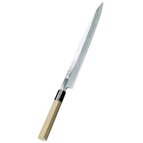 商品情報商品名：兼松作 鏡面仕上 ふぐ引庖丁 30cmメーカー型番：3503000JANコード：4548170082366入り数：1サイズ(外寸mm)：460サイズ(内寸mm)：-重量：160g材質：青二鋼 鏡面仕上刃渡り：30cm商品につ...