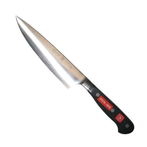商品情報商品名：ウ゛ォストフ スペシャルグレード 牛刀 4582－18SG 18cmメーカー型番：5426400JANコード：4548170154728入り数：1サイズ(外寸mm)：302サイズ(内寸mm)：-重量：160g材質：-刃渡り：...