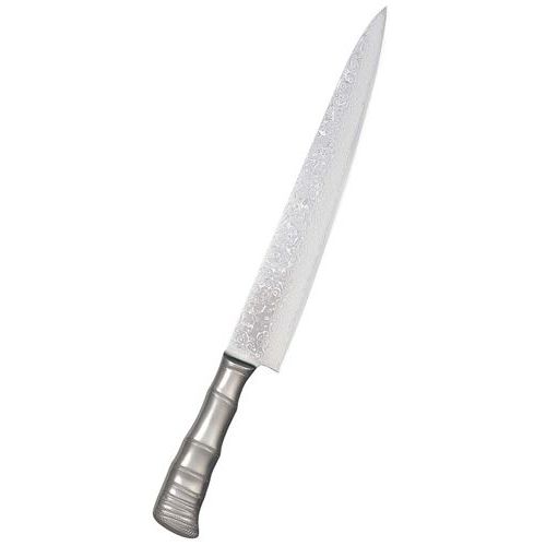 商品情報商品名：響十 竹シリーズ 筋引 TKT－1112 27cmメーカー型番：7644000JANコード：4906496708429入り数：1サイズ(外寸mm)：398サイズ(内寸mm)：-重量：240g材質：ダマスカス鋼鍛造(ステンレス...