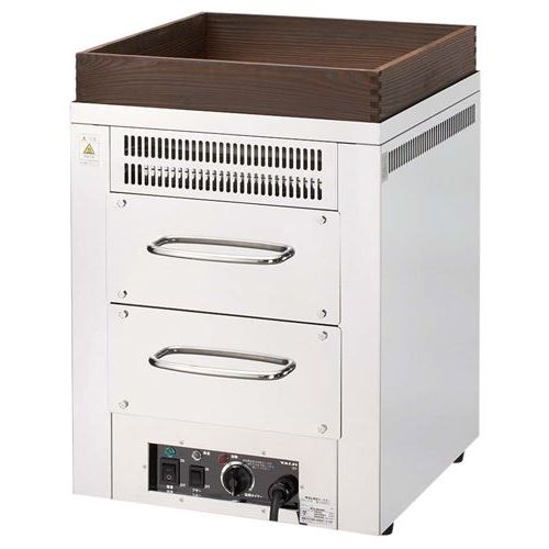 商品情報商品名：遠赤外線 電気 ホットロースター TEY－202メーカー型番：7804920JANコード：-入り数：1サイズ(外寸mm)：450×450×H662サイズ(内寸mm)：-重量：32kg材質：本体：SUS430消費電力：1470...