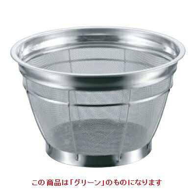商品情報商品コード：aa1-0420810商品名：BK 18-8 カラーバー付 米揚ザル 普通目 27.5cm 3升 グリーン寸法：高さ185外径：295、内径：275、深さ：165お届け数(合計)：1配送料について【ご注意】画面上の色はブ...