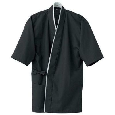 商品情報商品名：作務衣上衣 EA3061－8(男女兼用)黒 Mメーカー型番：1065400JANコード：4582318949777入り数：1サイズ(外寸mm)：胸囲120×着丈80×裄丈59.5(cm)サイズ(内寸mm)：-重量：-材質：ポ...