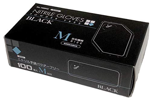 商品情報商品名：ニトリル手袋 ブラック N460 パウダーフリー(100枚入)Mメーカー型番：1215321JANコード：4520509038015入り数：1サイズ(外寸mm)：全長：240 手の平まわり：約94 中指の長さ：83サイズ(内...