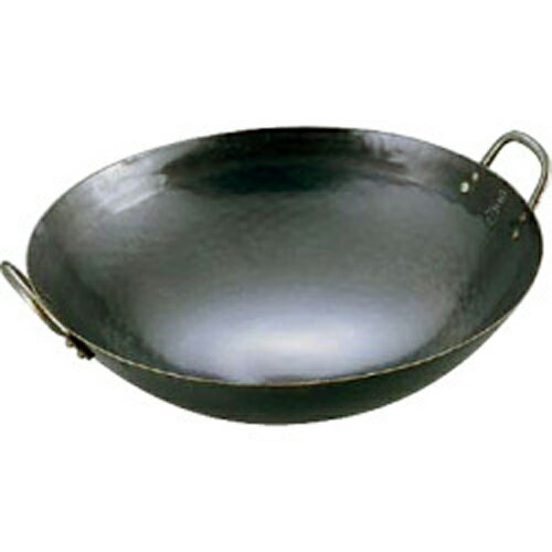 【商品概要】・商品番号 ： aty9333・商品名 ： 山田 鉄 打出中華鍋 33cm・メーカー名 ： 寸法 ： 内径33cm×深さ9cm 板厚1.2mm・容量・重量 ： 重量1.110g・取手リベット止め【商品について】その他の寸法は下記...