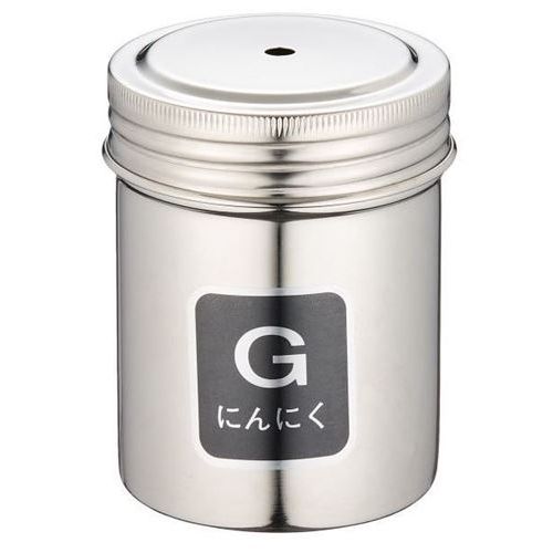 【商品概要】・商品番号 ： bty724・商品名 ： 18-8 調味缶 小 G (にんにく)・サイズ/内容量/重量 ： 直径55×80mm【配送料について】。【ご注意】画面上の色はブラウザやご使用のパソコンの設定により実物と異なる場合があり...