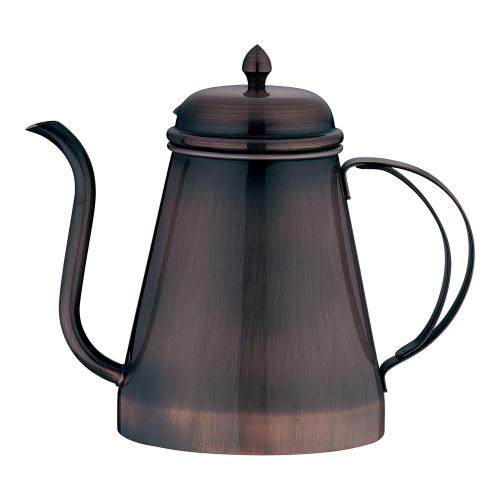 ■商品説明■商品名：18-8コーヒードリップポット 蓋付 ブロンズ 1000ccメーカー品番：9-0901-0801お届け数：1JANコード：4905001380587サイズ：内径×高さ(mm):120×180カラー：ブロンズ容量：1000...