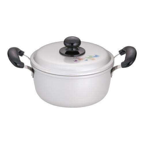 ■商品説明■商品名：アルマイト エシャロット 両手鍋 18cmメーカー品番：9-0063-0401お届け数：1JANコード：4977449102007質量：(kg):3.55容量(L)：2.1特記事項：●アルマイト エシャロットシリーズ取っ...