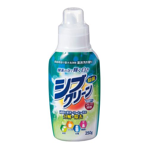 ■商品説明■商品名：シブクリーン(食器用浸け置き洗浄剤) メーカー品番：9-1319-1001お届け数：1JANコード：4961161601320その他仕様：●容量(g):250特記事項：●250g●液性/弱アルカリ性●頑固な茶渋やコーヒー...