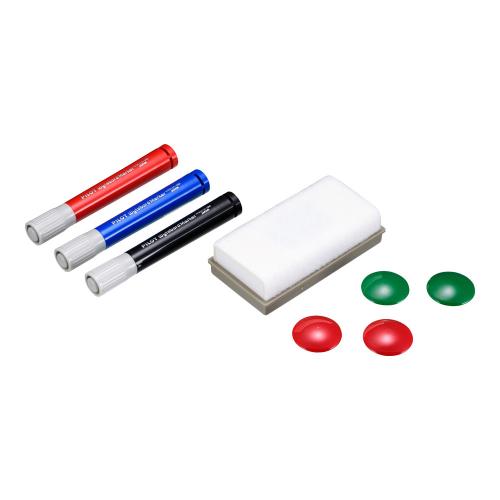 ■商品説明■商品名：ホーローホワイトボードH345・456 専用マーカーセットメーカー品番：9-2517-0301お届け数：1JANコード：4905001302121特記事項：●専用マーカーペン(Q-PM) 黒・青・赤 各1本●マグネット式...