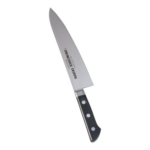 ■商品説明■商品名：堺菊守SKKバナジウム鋼 牛刀 21cmメーカー品番：9-0314-1002お届け数：1JANコード：4582226891106その他仕様：●背厚(mm):1.9特記事項：●堺 菊守SKKバナジウム鋼(口金付) ハイカー...