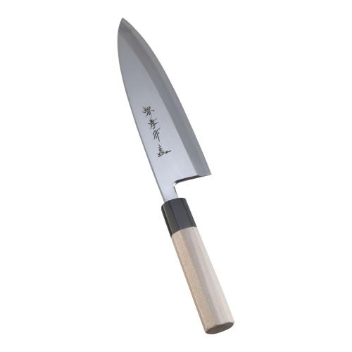 ■商品説明■商品名：堺孝行 シェフ和庖丁 銀三鋼 出刃 19.5cmメーカー品番：9-0303-0404お届け数：1JANコード：4582226371530質量：●質量(g):202その他仕様：●背厚(mm):7.5特記事項：●※庖丁の表示...