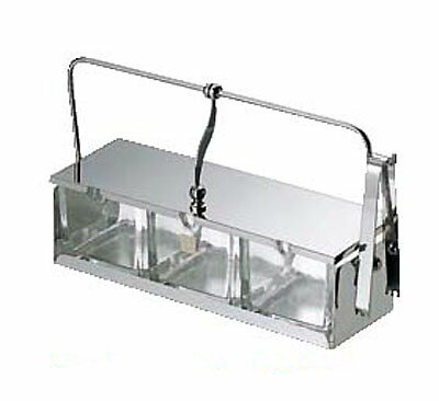 商品情報商品番号：1999700商品名：薬味入れ(ガラス中子付) #53 トング付メーカー：サイズ/内容量/重量：幅215×奥行73×H138その他：●3ヶ仕切●トング付 配送料について【ご注意】画面上の色はブラウザやご使用のパソコンの設定...