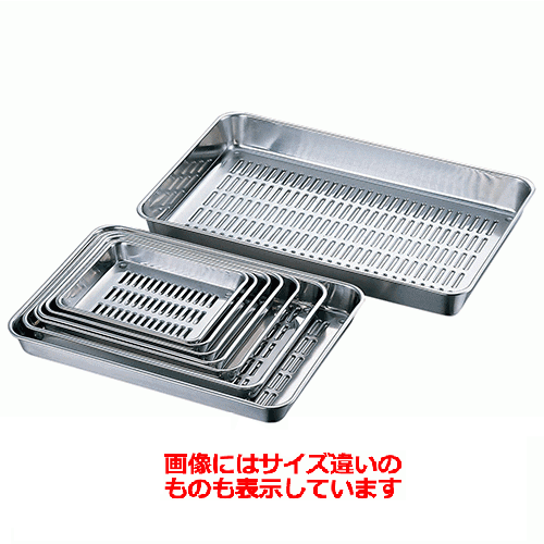 商品情報商品名：18-8 水切バット 6枚取 寸法：幅476×奥行332×高さ48mm底寸法：幅430×奥行285mm板厚：0.7mmよく検索されるキーワード：ステンレスバット 18-8バット stainless steel vat 18-...