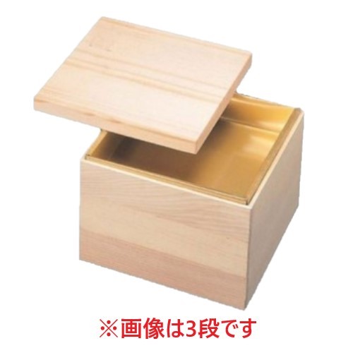 商品情報商品名：お重箱 6.0寸 白木 木製白木重（内金箱付インロー式）2段 樅製メーカー名：福井クラフト外径寸法：幅200×奥行200×高さ135(mm)1段内径寸法：幅172×奥行172×高さ50(mm)重量：蓋130g/親1段(本体)...