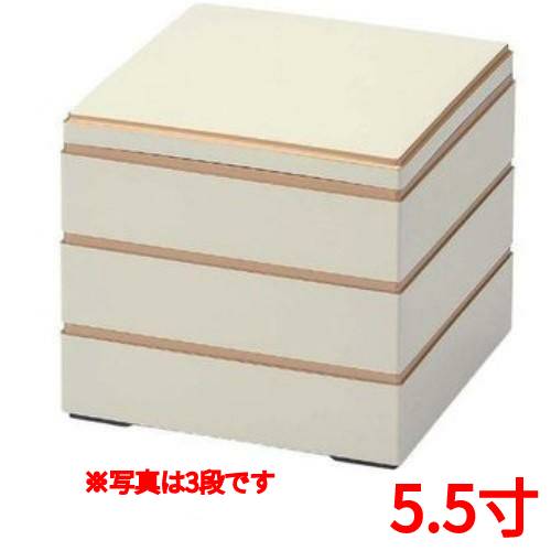 商品情報商品名：5.5寸 校倉重 白渕金 2段メーカー名：福井クラフト外径寸法：幅165×奥行165×高さ120(mm)1段内径寸法：幅158×奥行158×高さ47(mm)重量：蓋112g/親1段(本体)187g材質・素材：ABS樹脂配送料...