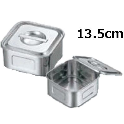 商品情報商品番号：0357500商品名：UK 18-8 浅型角 キッチンポット 13.5cmメーカー：EBMサイズ/内容量/重量： / 容量：1200ml / 重量：その他：●内寸：135×135●深さ：70 配送料について【ご注意】画面上...