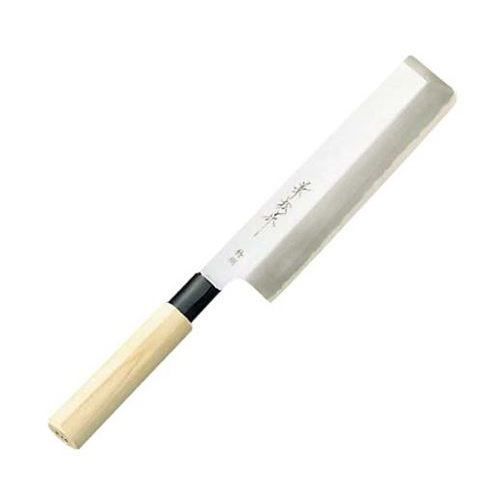 商品情報※片刃、右仕様となります兼松作 特撰 (安来鋼) 改良霞研一丁ごとに確かな品質。切れ味、使い易さがプロを満足させるスタンダードライン。商品番号：5821700商品名：兼松作 特選 薄刃 21cmメーカー：EBMサイズ/内容量/重量：...