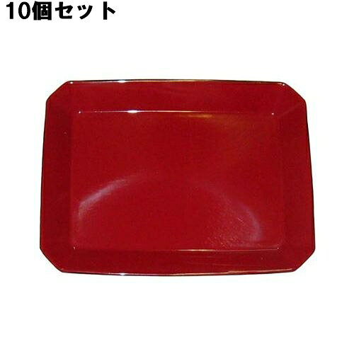 【商品情報】商品番号：8204500商品名：ロイヤルバット T型 T-01 朱塗メーカー：EBMサイズ/内容量/重量：415×315×43お届け数：10その他：●材質：メラミン樹脂 ～商品について～組み合わせやすいサイズ展開でスタッキングも...