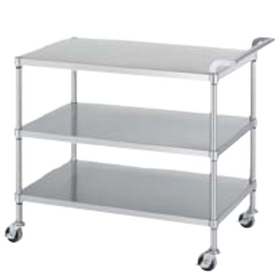 商品情報この商品は組立式です。お客様で組立作業が必要になります。商品番号：2229250商品名：ステンレスワゴン M03型 M03-6045メーカー：EBMサイズ/内容量/重量：600×450×800その他：キャスター：直径75×4(ストッ...