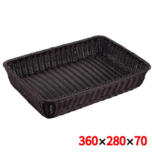 商品情報商品番号：7703530商品名：樹脂バスケットシリーズ[プリート] 抗菌樹脂 角バスケット 36型 ブラックメーカー：EBMサイズ/内容量/重量：360×280×70その他：材質：ポリプロピレン耐熱温度：120℃※18-8ステンレス...