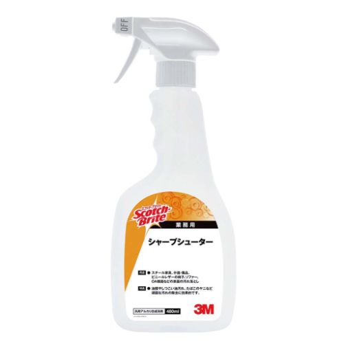 商品情報商品名：3M シャープシューター 480mlメーカー：寸法：お届け数(合計)：1内容積または内容量：480 ml[特記事項]什器の汚れやタバコのヤニ等を落とすスプレータイプのクリーナー配送料について 【ご注意】画面上の色はブラウザや...