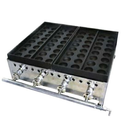 　■ 商品について ■ガス消費量（1時間）：15.3kW ※ 鉄板付きです。　■ 商品概要 ■商品番号0197510商品名ジャンボ たこ焼機 32穴 322S-DX 2連 LPメーカーEBMサイズ/内容量/重量590×504×210 / 容...